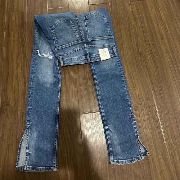 Zara | Jeans | Zara High Waisted Skinny Split End Jeans | Poshmark